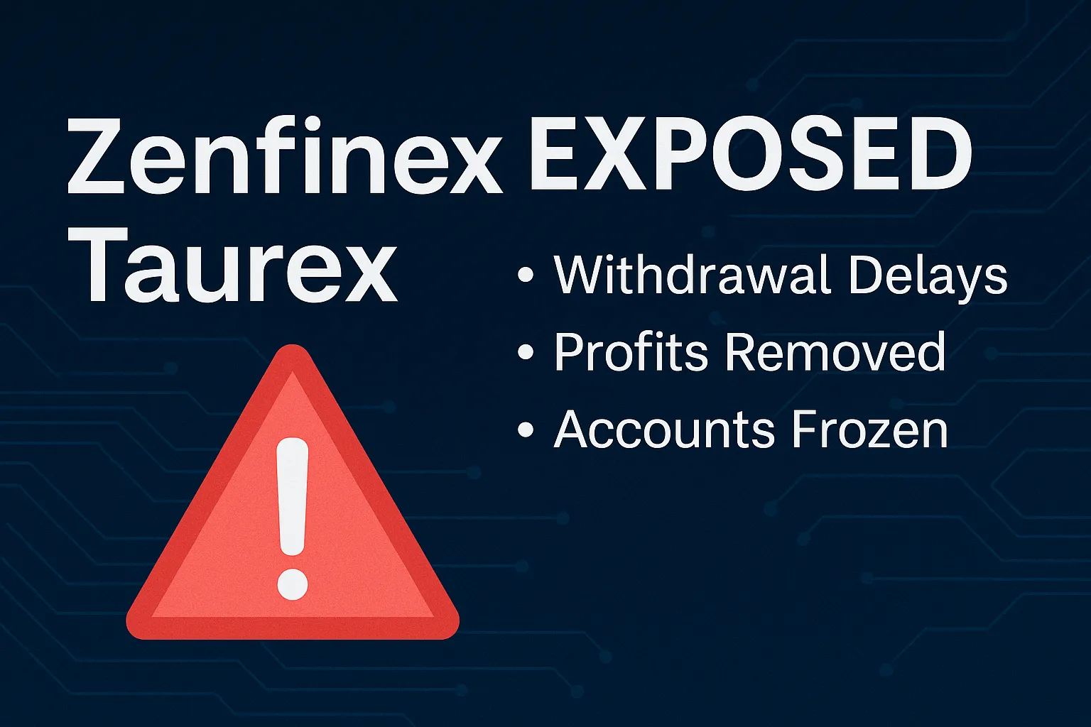 Zenfinex / Taurex 曝光报告｜FCA持牌也难掩提现争议：用户投诉、利润被扣与账户冻结全解析 | BrokerhiveX